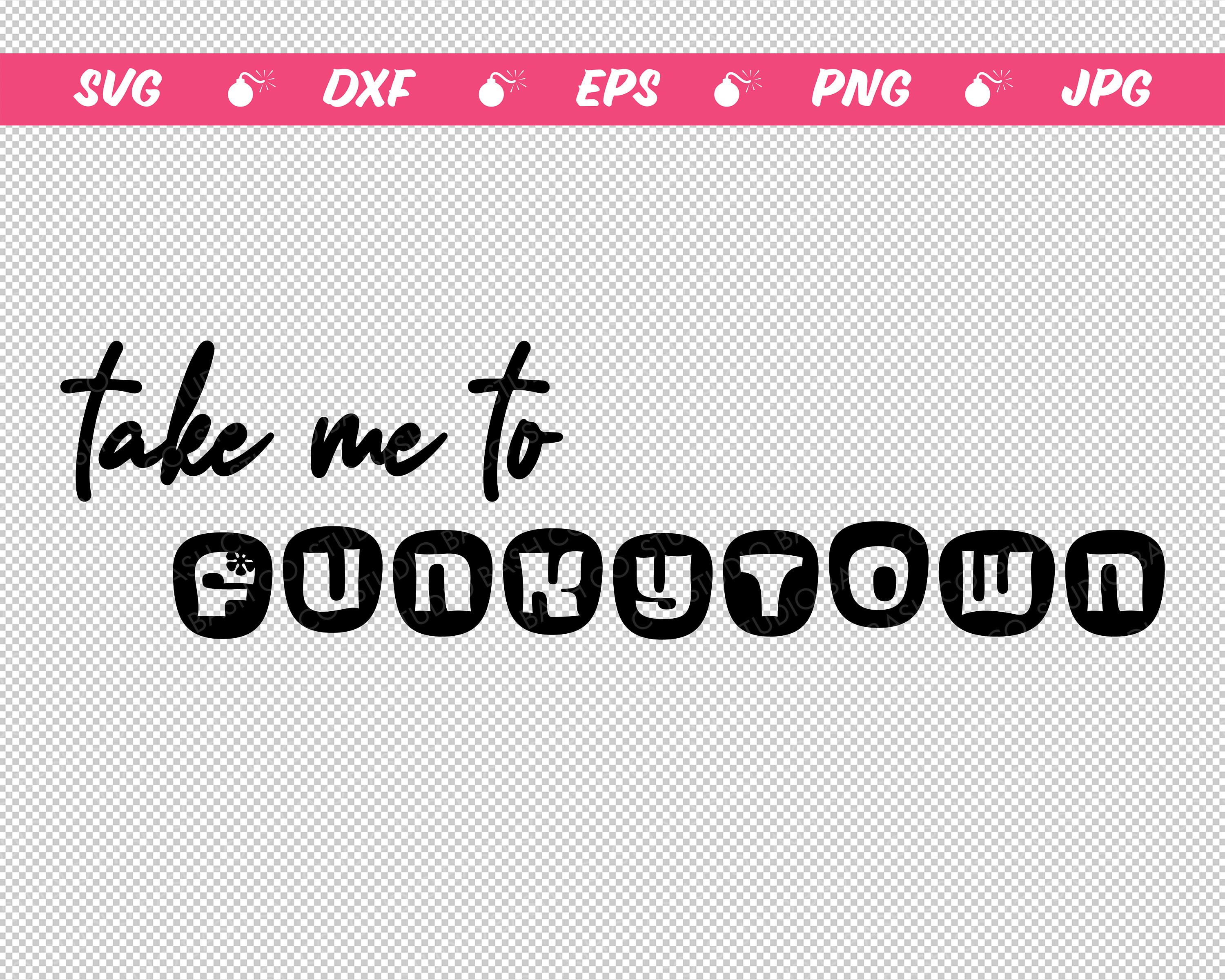 Retro SVG, Take Me to Funkytown SVG, Vintage Font Svg, 60's Funky Fun ...
