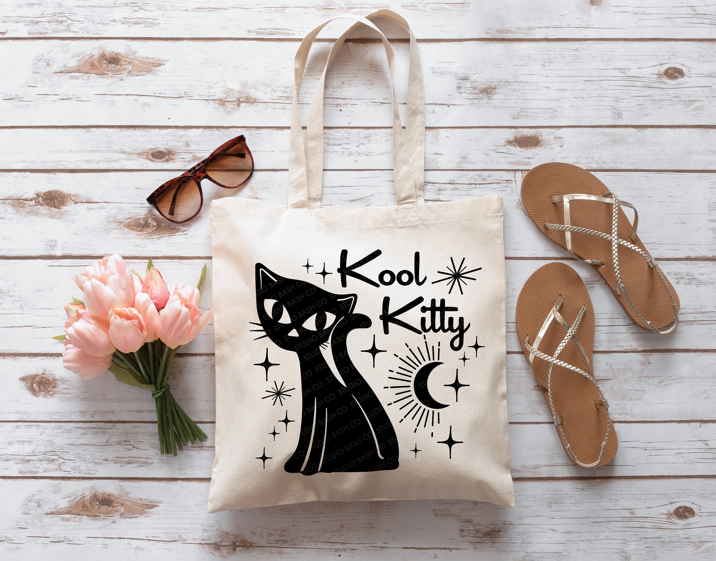 Mid-century Modern "kool Kitty" Cat SVG Design - Etsy