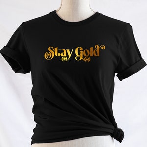 Stay Gold. Positive Affirmation, 3 Font Variations SVG, EPS, PNG, Dxf ...