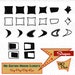 Signs and Shapes | Mid-century Modern 90 Design Elements | Retro Clip ...