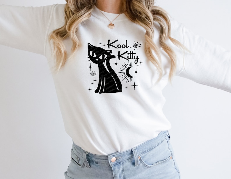 Mid-century Modern "kool Kitty" Cat SVG Design - Etsy