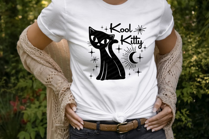 Mid-century Modern "kool Kitty" Cat SVG Design - Etsy