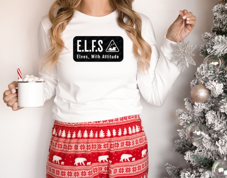 E.L.F.S Elves With Attitude Santa Clause Christmas SVG - Etsy