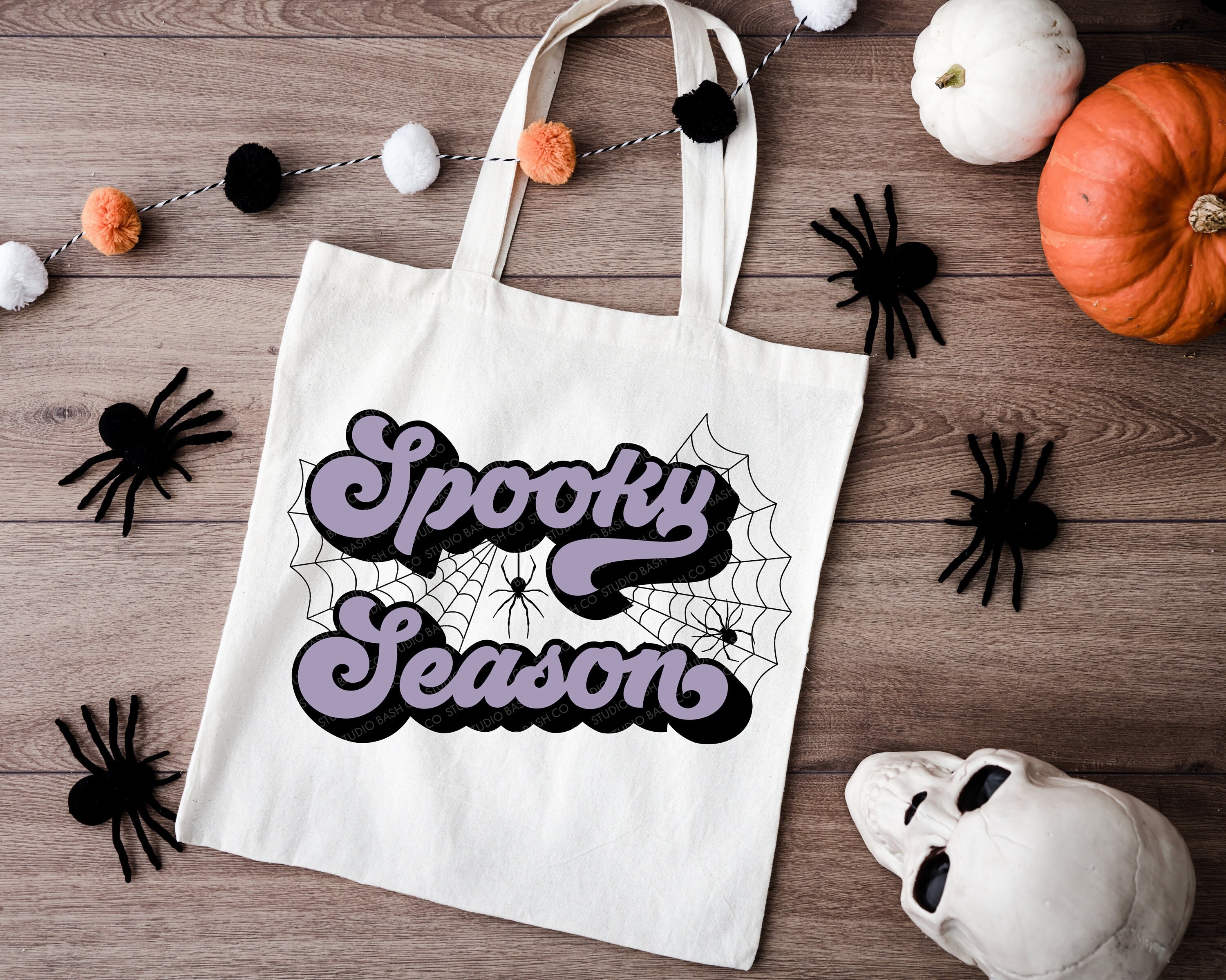 Spooky Season Svg, Happy Halloween Svg, Spider, Spider Web, SVG, EPS ...