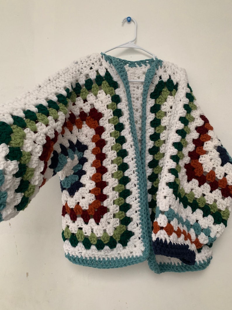 Custom Crochet Cardigan—you Suggest the Colors! - Etsy