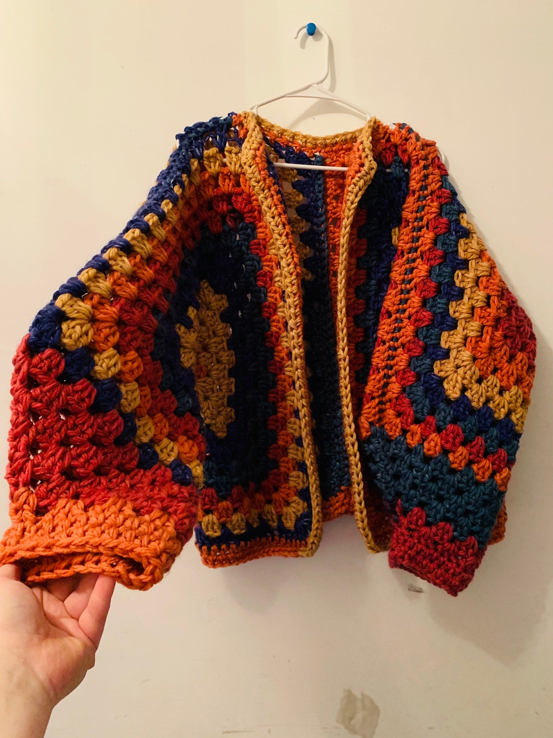 Custom Crochet Cardigan—you Suggest the Colors! - Etsy