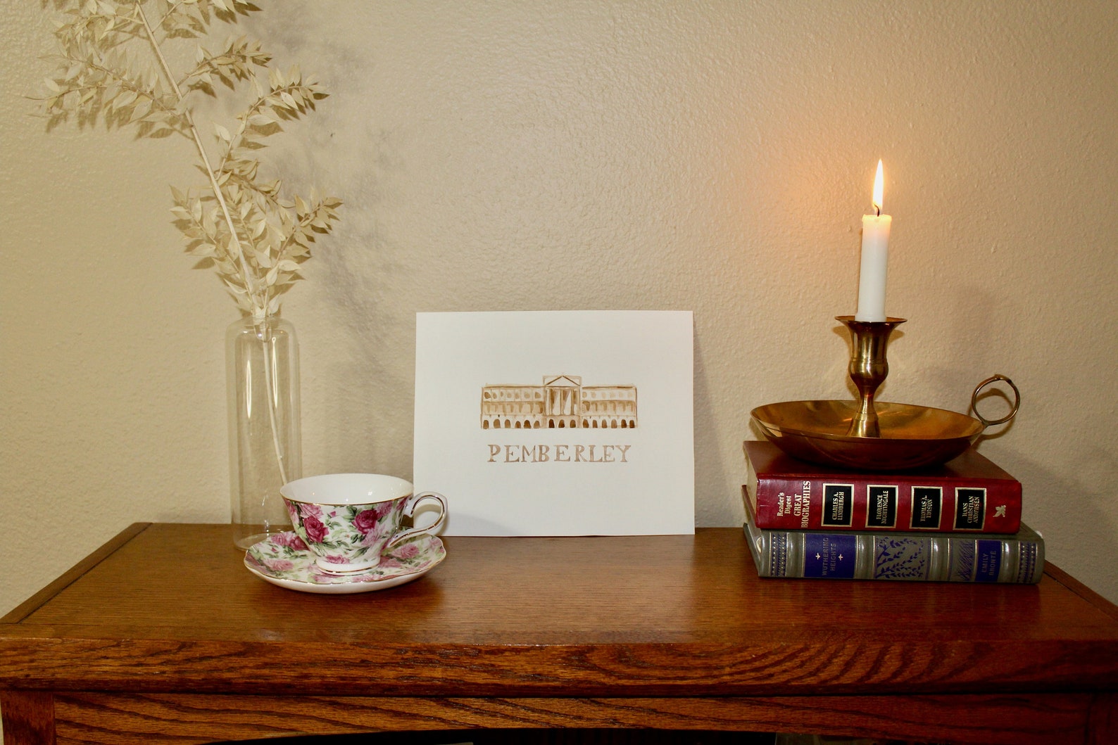 Pemberley Watercolor Art Print Pride and Prejudice Gift - Etsy