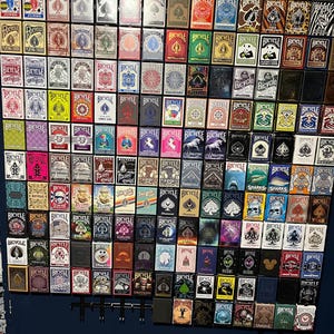 Wall-mounted Playing Card Deck Modular Organizer Display for Collectors ...