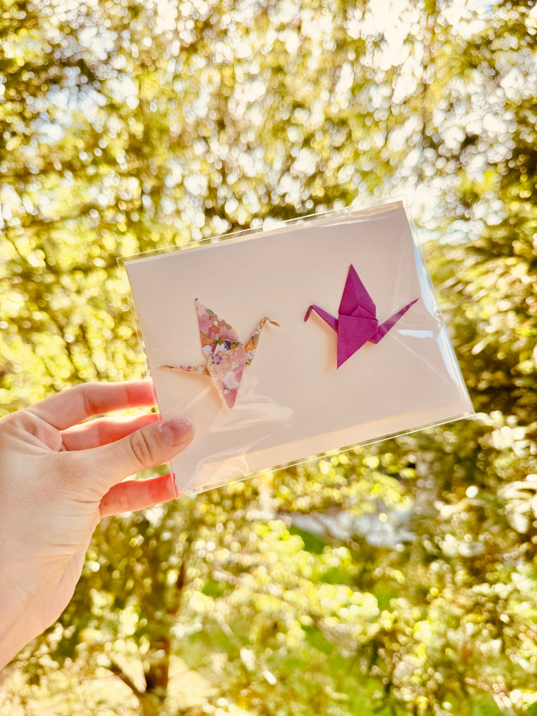 Origami Handmade Greeting Cards, Blank Card for Birthday, Mother's Day ...
