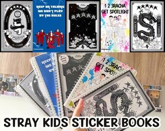 ATEEZ Sticker Book Reusable Sticker Books Cute Sticker Book K-pop ...