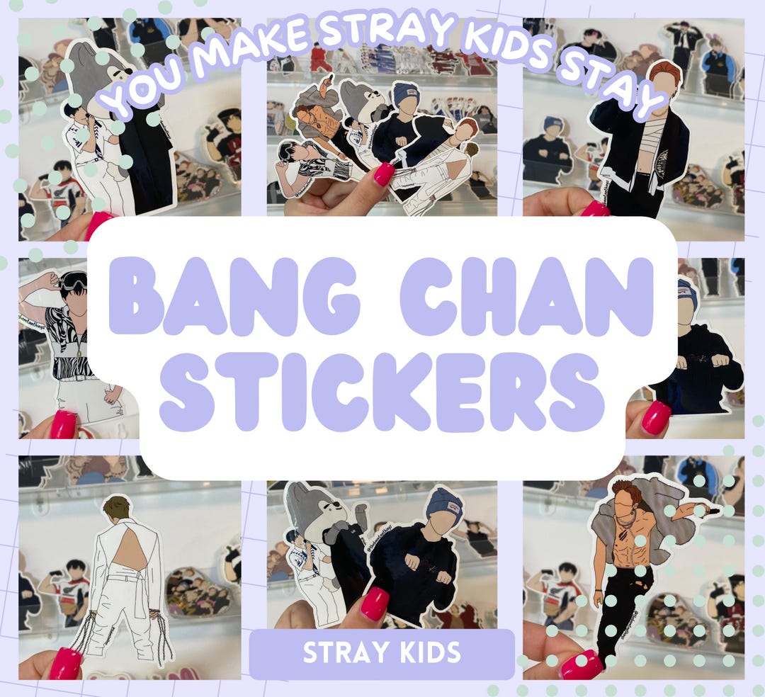 Bang Chan Stray Kids Sticker SKZ Sticker Kpop Stickers Weatherproof ...