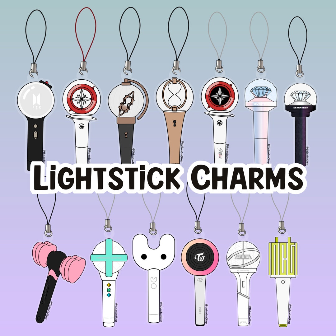 Lightstick Charms / Kpop lightsticks / kpop charms / llaveros - Etsy España