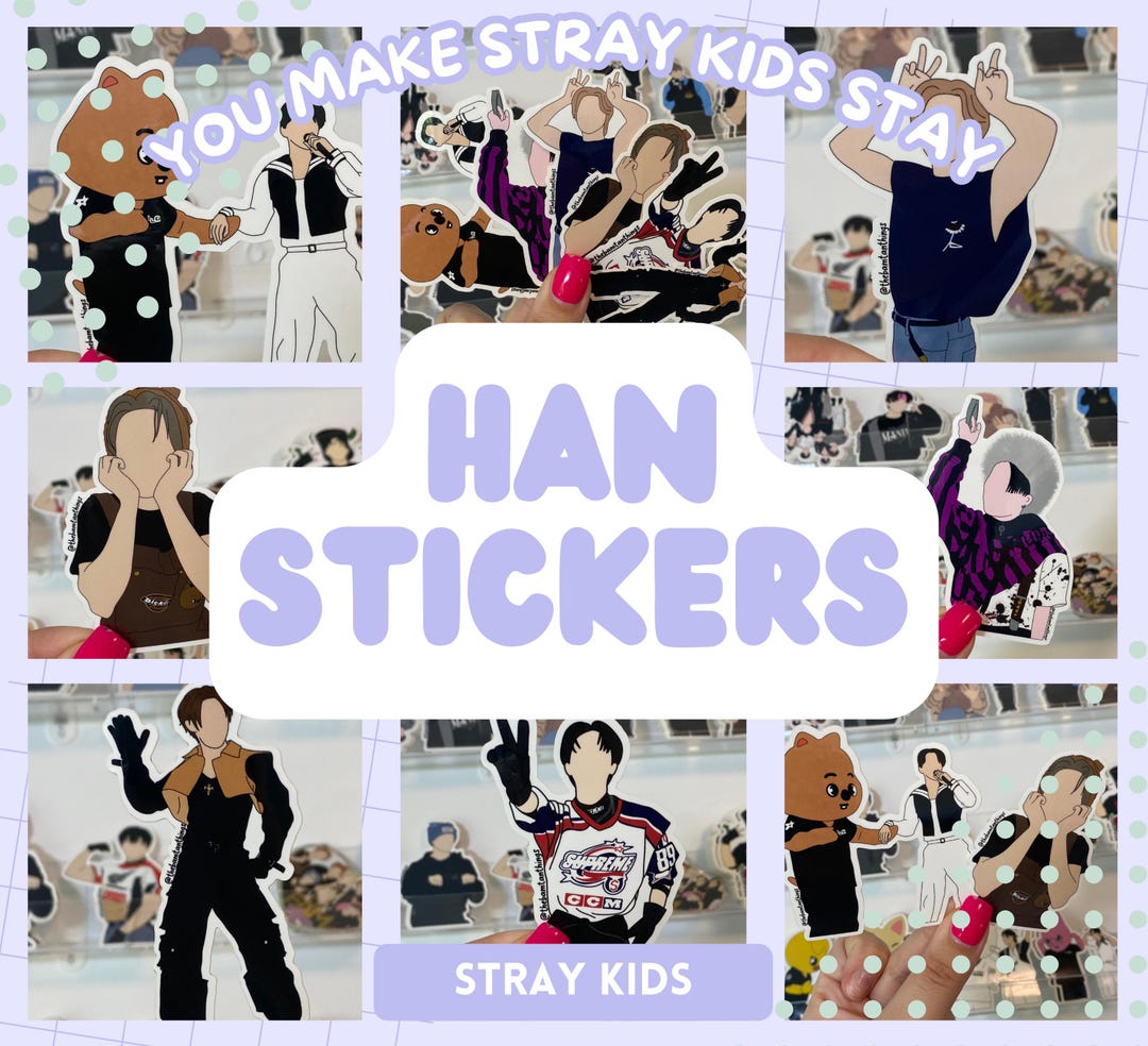 Han Stray Kids Sticker SKZ Sticker Kpop Stickers Weatherproof Stickers ...