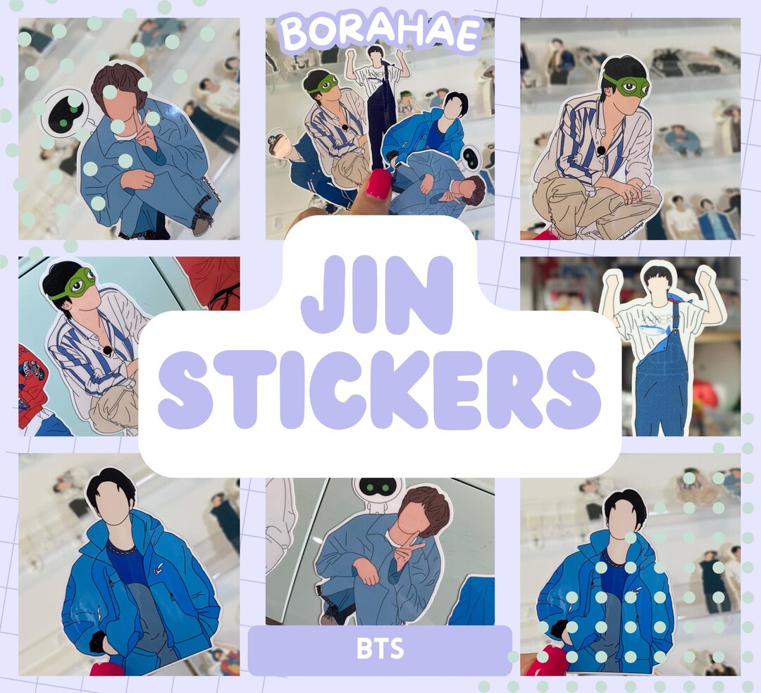 Jin BTS Sticker | Kim Seok-jin Sticker | Kpop Stickers | Planner,bullet ...
