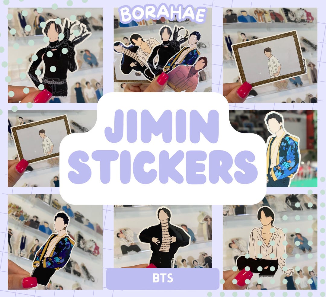 Jimin BTS Sticker Park Jimin Sticker Kpop Stickers Planner,bullet ...