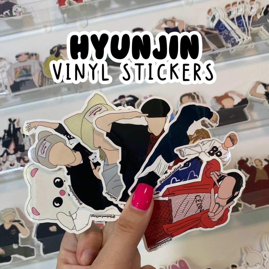 Hyunjin Stray Kids Sticker | SKZ Sticker | Kpop Stickers | Weatherproof ...