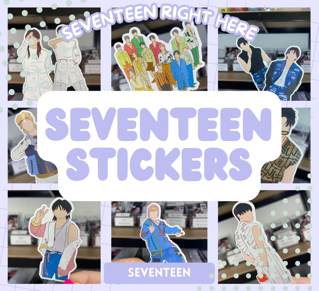 Seventeen Sticker Seventeen OT13 Sticker Kpop Stickers Weatherproof ...