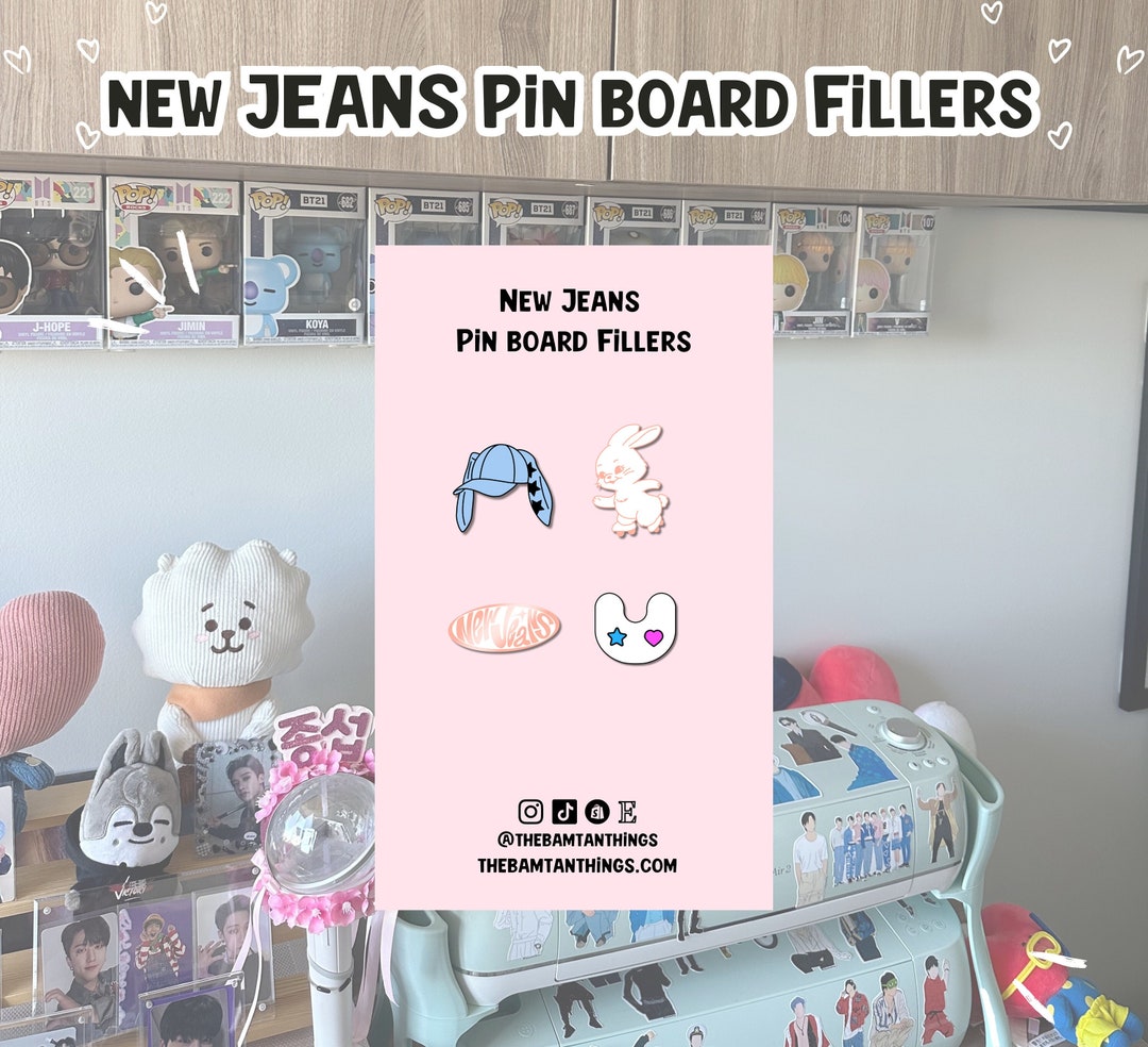 New Jeans Board Filler Enamel Pins New Jeans Pin Collection - Etsy