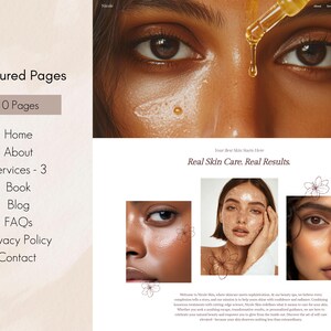 Squarespace Template, Squarespace Website Template, Spa Website ...