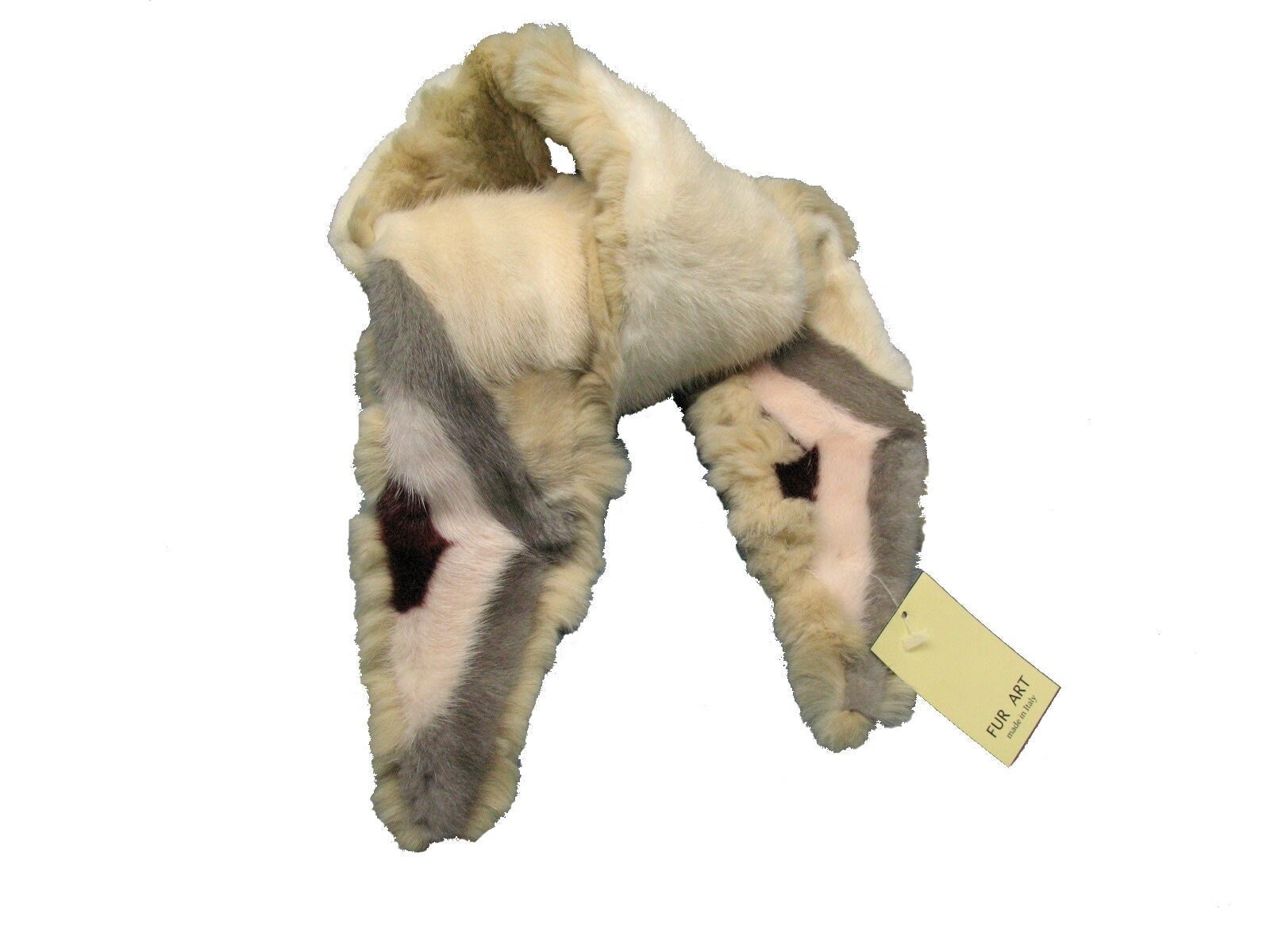 A33-0076 Mink With Orylag Doubled Scarf With Half Rhombus. | Etsy