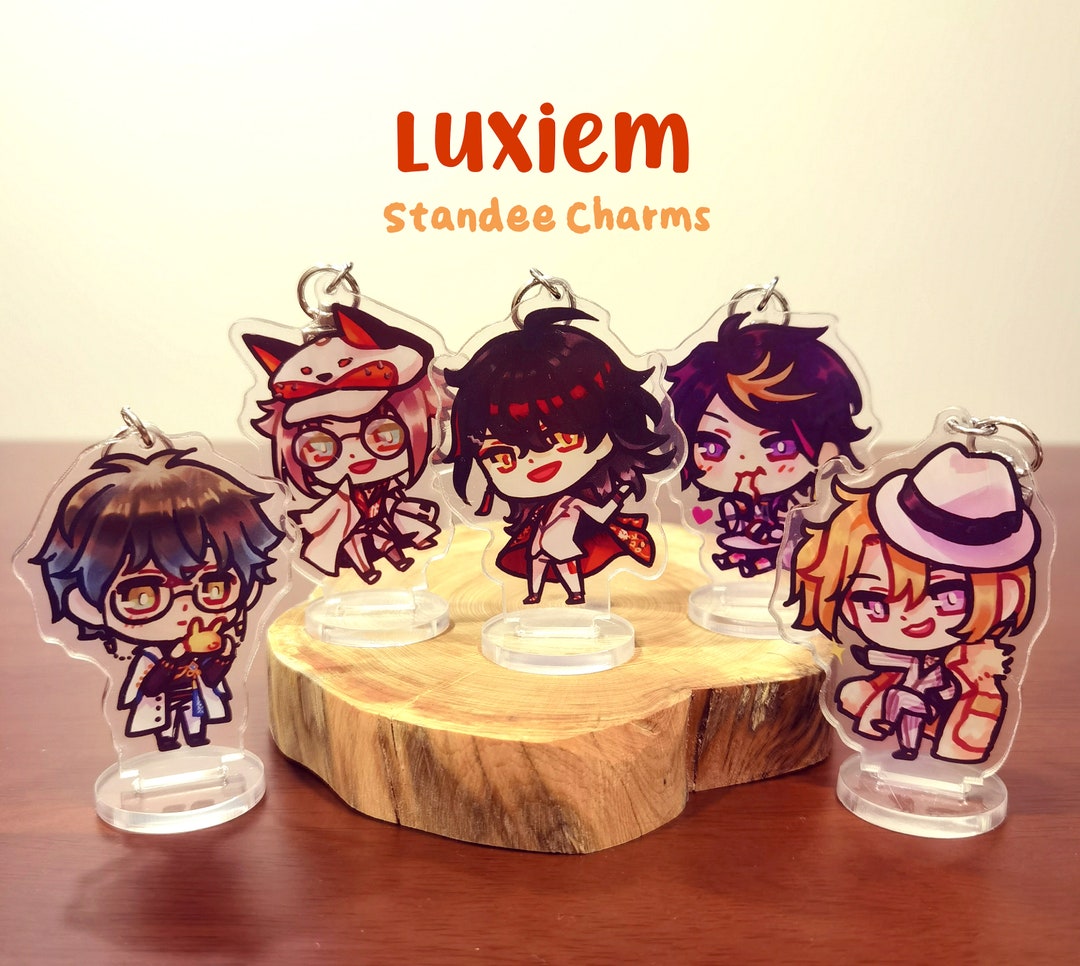 Luxiem Standee Keychains Nijisanji EN Boys Vtuber Acrylic Charms - Etsy