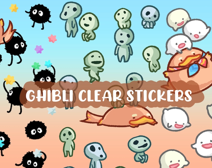 Soot Sprites Wara Wara Kodama Transparent Clear Sticker Sheet - Etsy