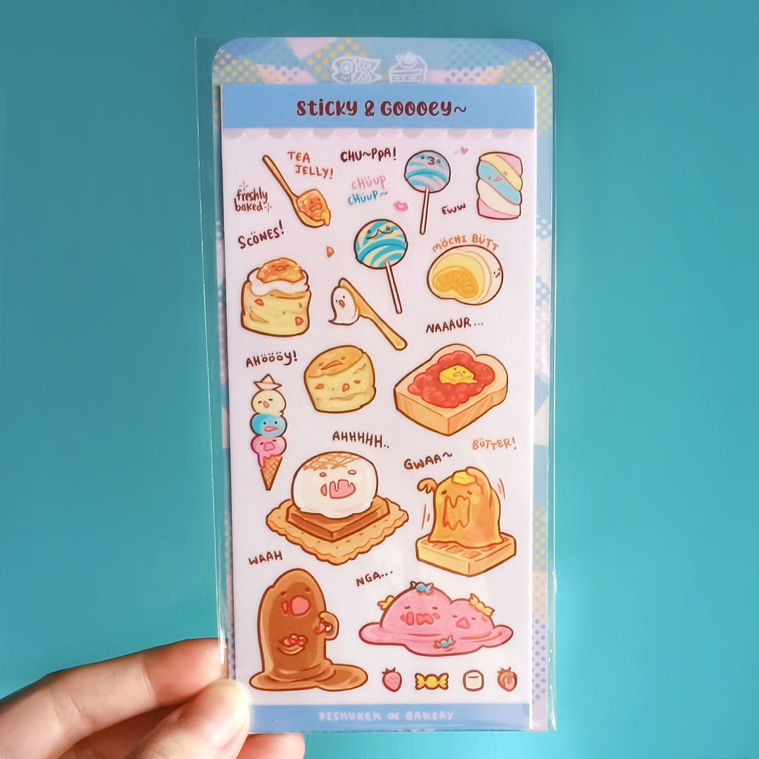 Scones & Smores Monsters Transparent Sticker Sheets Bakery Series ...