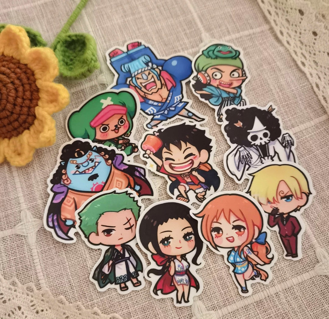 Cute Anime Chibi Clear Transparent Glossy Stickers - Etsy