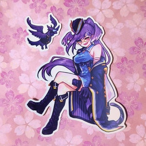 Selen Tatsuki Standee Sticker Vtubers Nijisanji EN Obsydia - Etsy