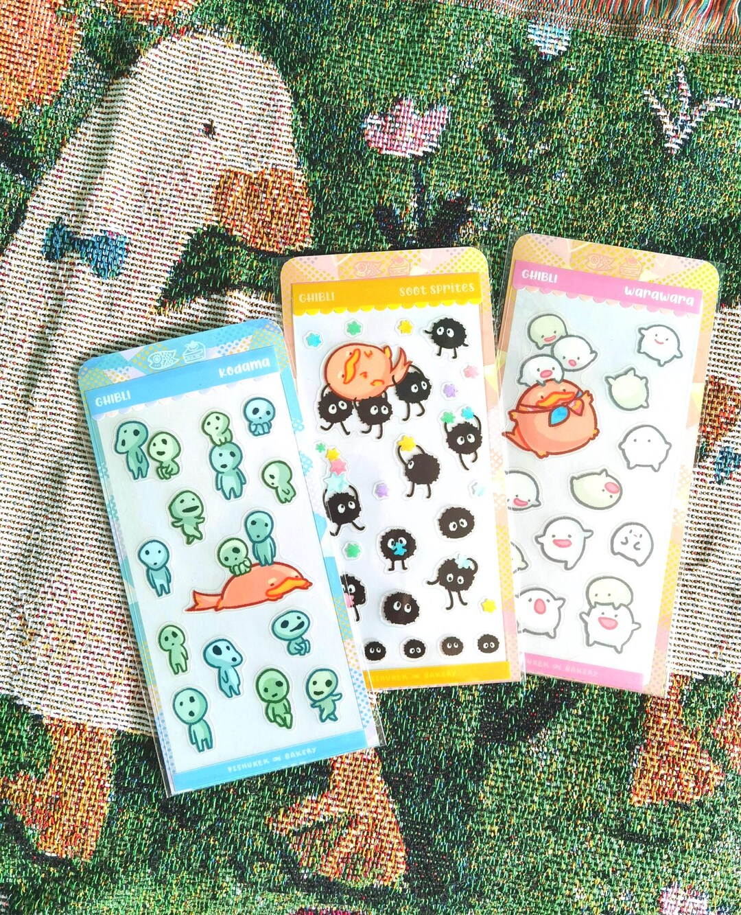 Soot Sprites Wara Wara Kodama Transparent Clear Sticker Sheet - Etsy