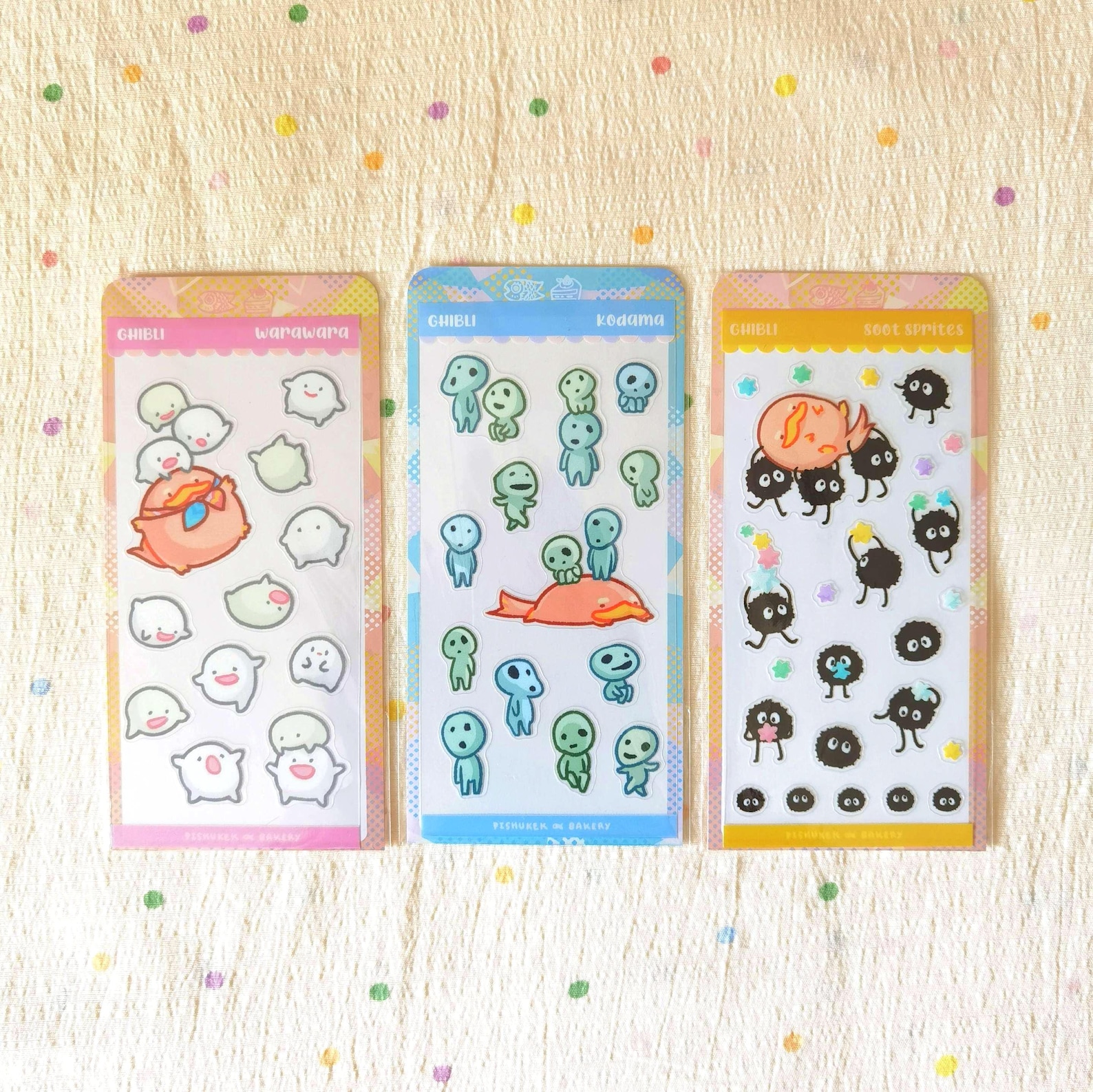 Soot Sprites Wara Wara Kodama Transparent Clear Sticker Sheet - Etsy