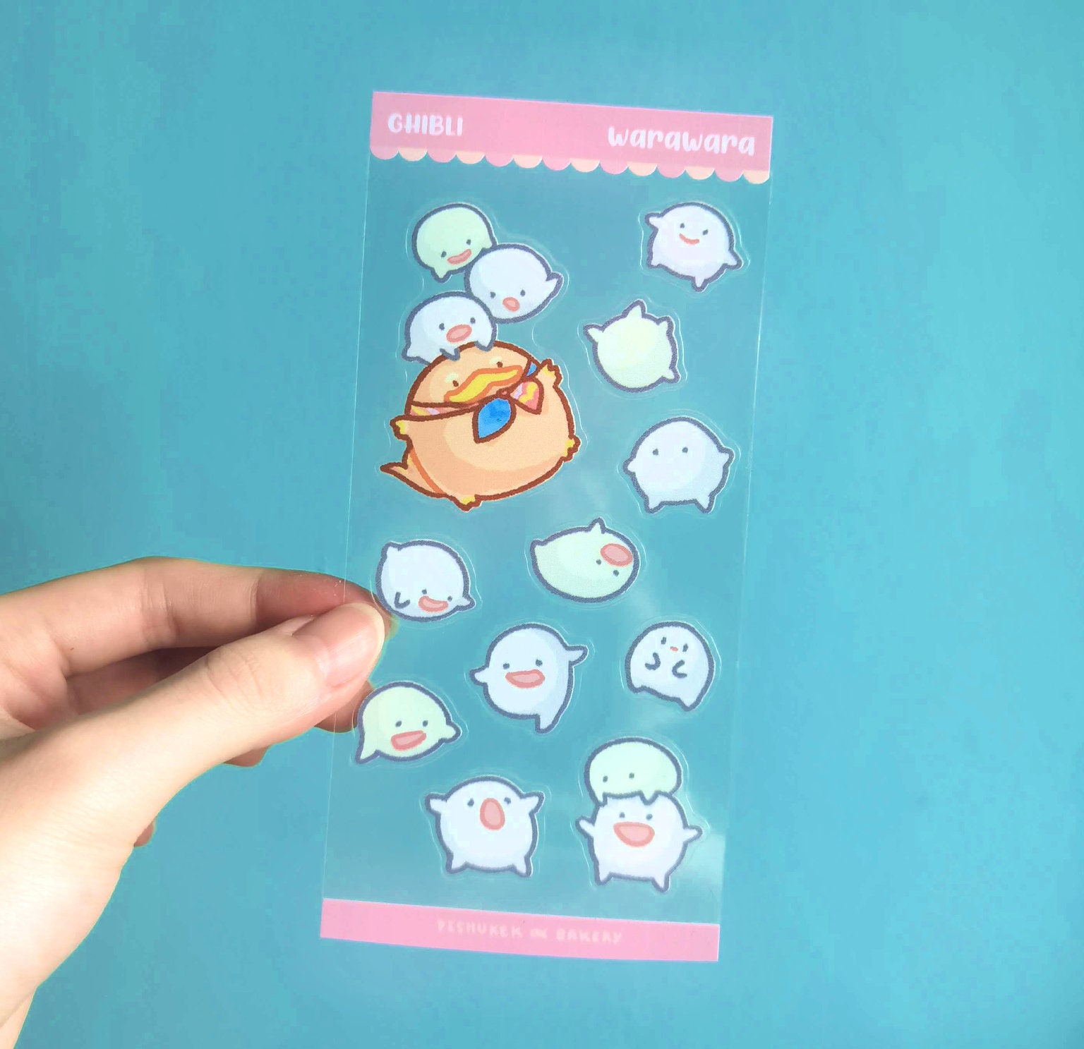 Soot Sprites Wara Wara Kodama Transparent Clear Sticker Sheet - Etsy
