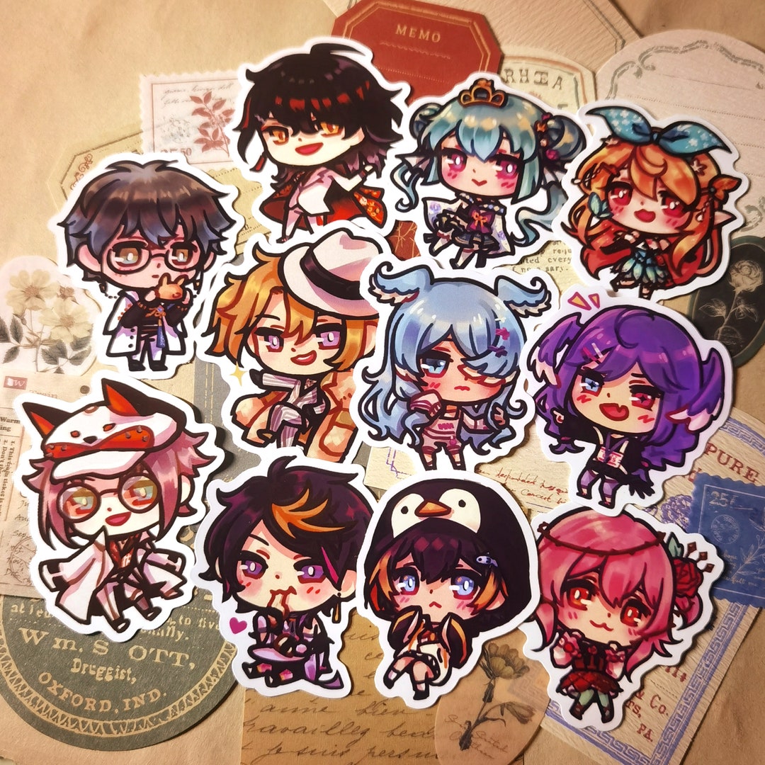 Luxiem Lazulight Obsydia Nijisanji EN Vtuber Stickers Laminated ...