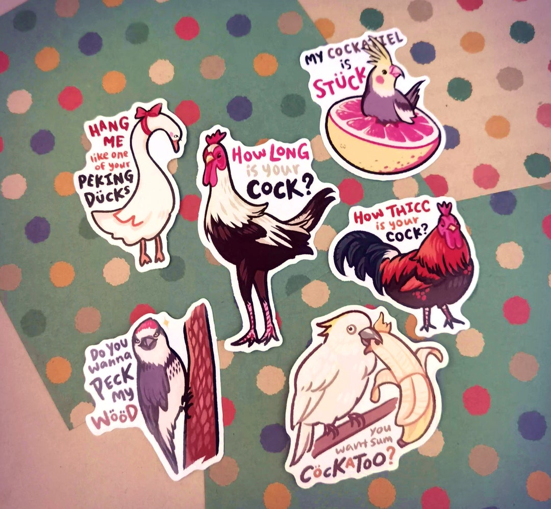 Sus Birbs | Bird Memes NSFW Jokes Glossy Sticker - Etsy