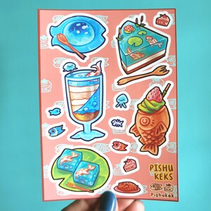 Keks Sticker Sheets | Bakery Series Cakes Waterproof Laminated Stickers ...