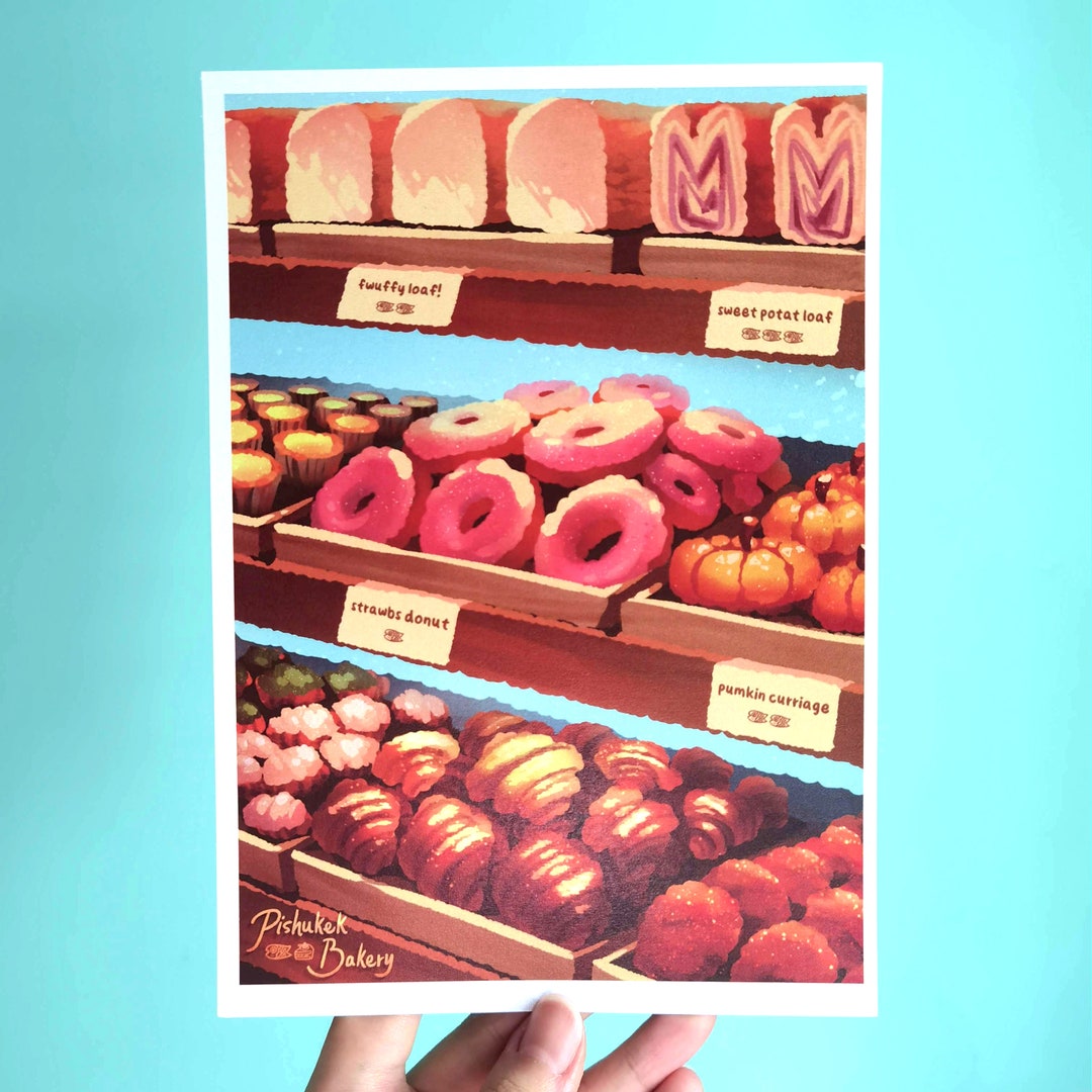 Bread Shelf Bakery Postcard Print - Etsy