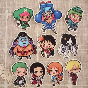 Cute Anime Chibi Clear Transparent Glossy Stickers - Etsy