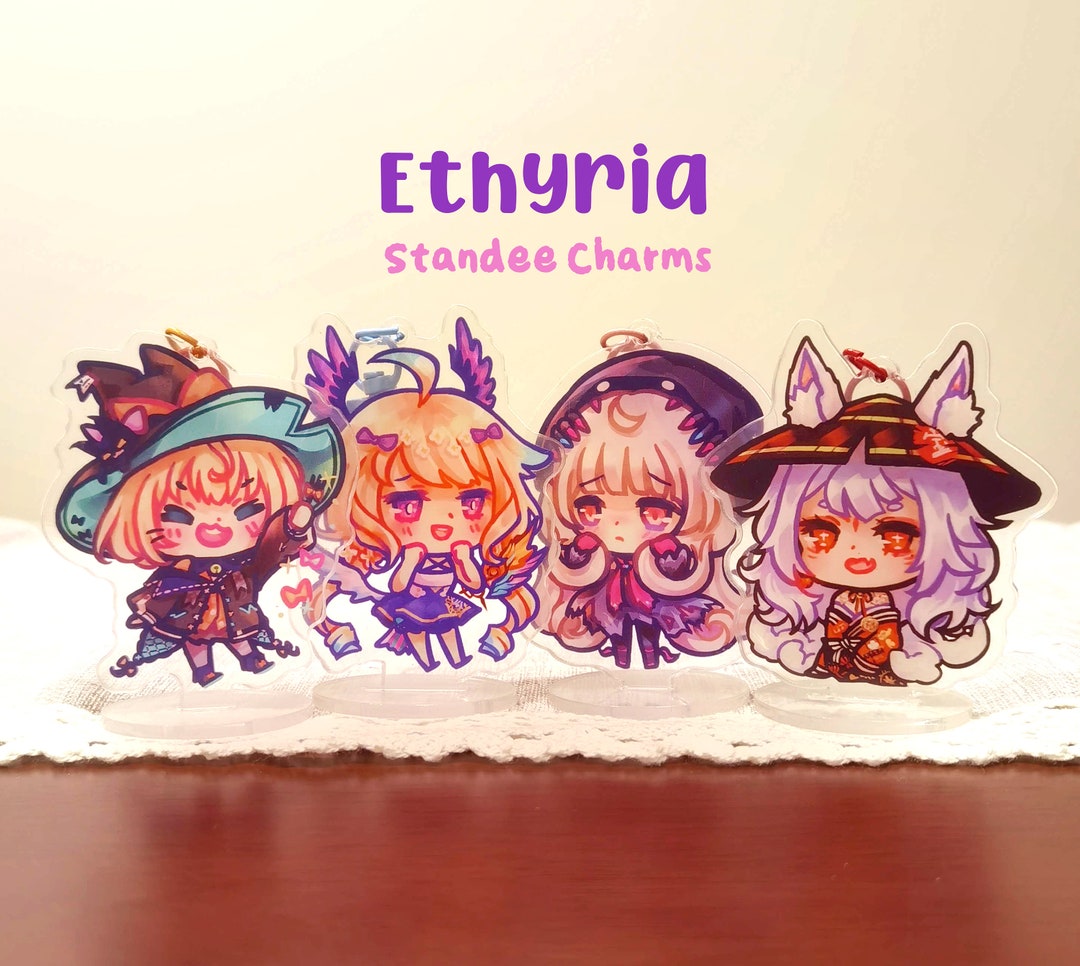 Ethyria Standee Keychains Nijisanji EN Girls Vtuber Acrylic Charms - Etsy
