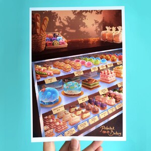Cake Display Pastries Transparent Sticker Sheets | Bakery Series Cakes ...