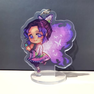 Demon Standee Keychains Anime Acrylic Charms - Etsy