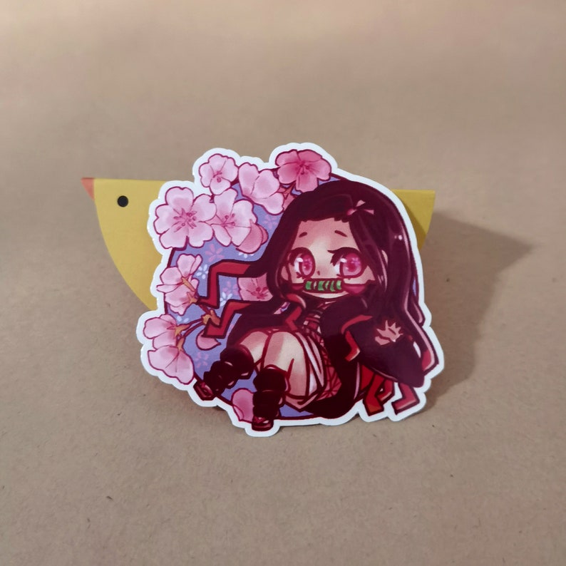 Demon Chibi Anime Characters Sticker Set Waterproof Laminated - Etsy