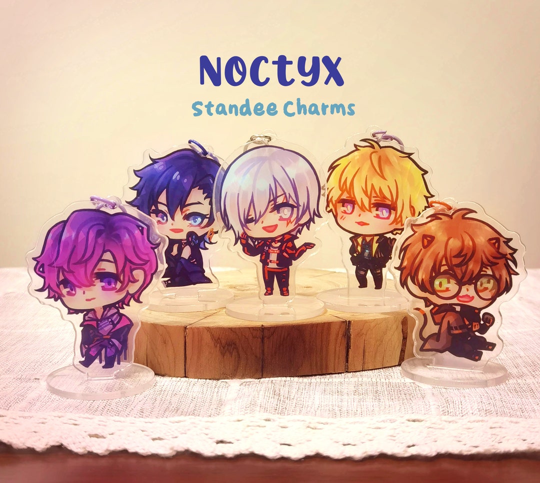 Noctyx Standee Keychains Nijisanji EN Boys Vtuber Acrylic Charms - Etsy