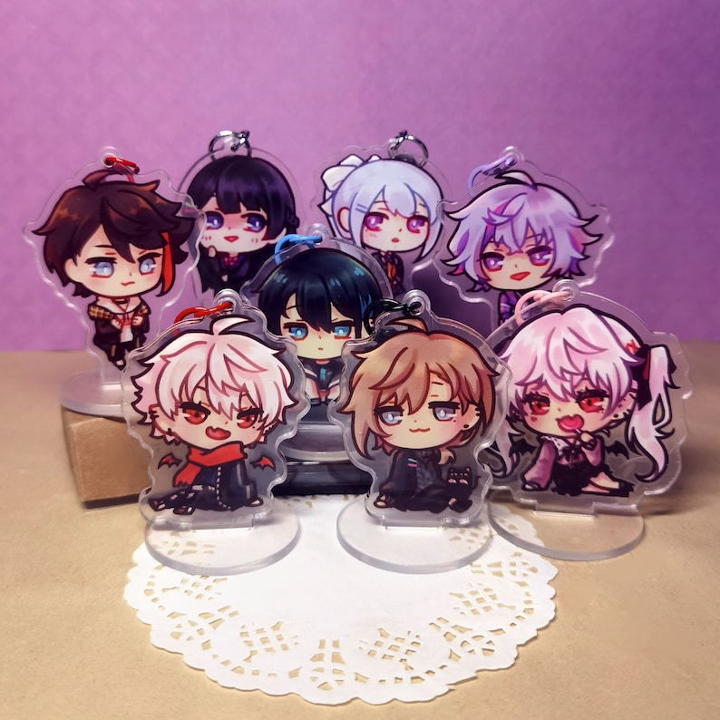 Standee Keychains Nijisanji JP Vtuber Acrylic Charms - Etsy
