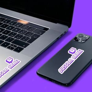 Custom Twitch Channel Logo Sticker, Twitch Tv Label, Customised Channel ...
