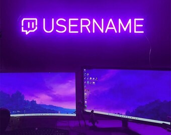 Twitch Neon Sign Custom - Etsy
