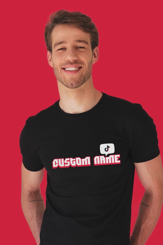 Custom Tiktok Shirt For Girl With Any Username Tik Tok Etsy