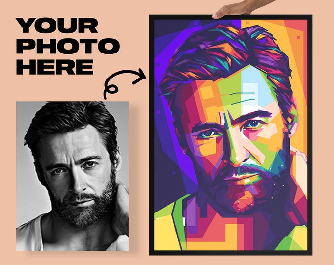 Custom Your Photo to Wpap Pop Art Portrait, Personalized Picture Wall ...