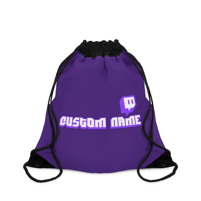 Custom Twitch Channel Bag, Personalized Twitch Username Bag, Customized ...