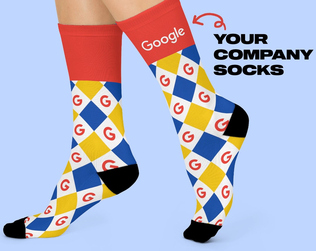 Custom Branded Logo on Socks for Company/businesses, Customizable ...