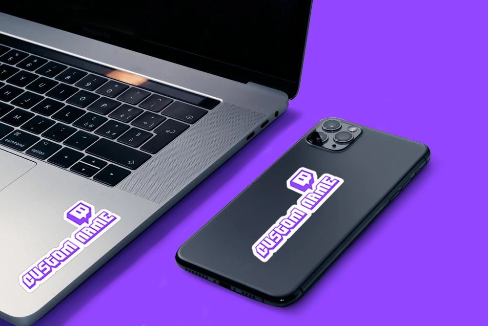 Custom Twitch Channel Logo Sticker Twitch Tv Label - Etsy